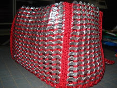 Instructions to make a purse out of pop tabs
