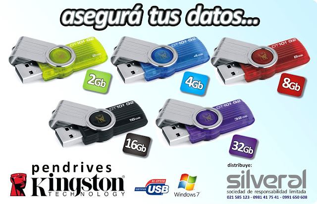 :: Silveral :: Todo lo que necesitás!: Pendrives Kingston. Asegurá tus ...