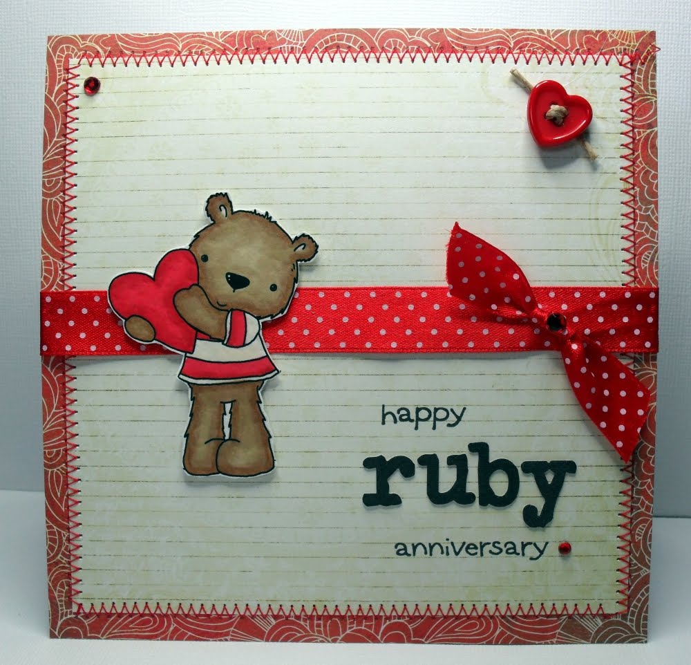 Milliesmarvels: A Ruby Anniversary Cuthbert card.