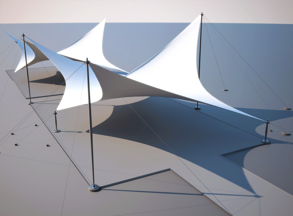 Claudio Gabriel Escobar 3D 2D Arquitectura y Render: tenso estructura ...