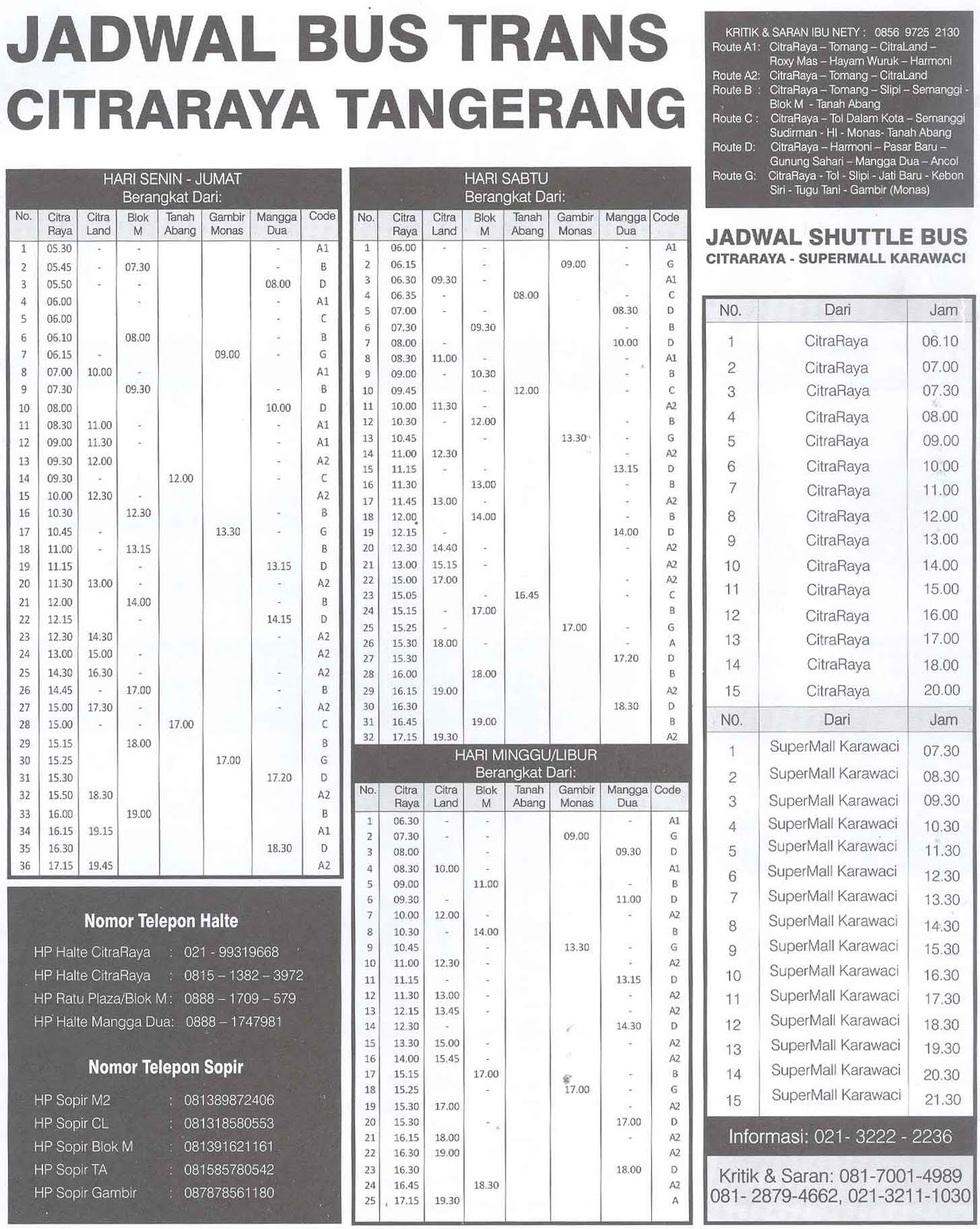 Citra raya Tangerang | adjie 0878 8077 9185 | K5 Design & Build: JADWAL ...
