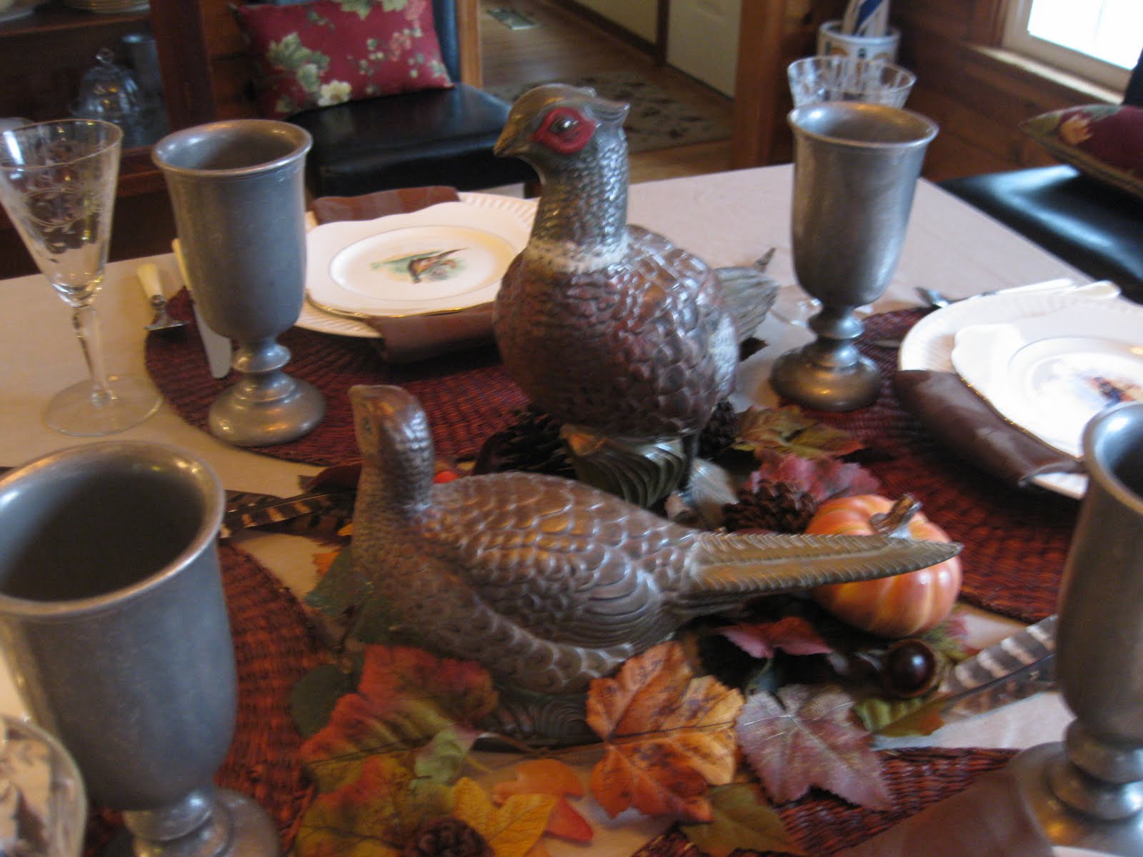 Mid-Atlantic Martha: Tablescape Thursday - Pheasant Fall