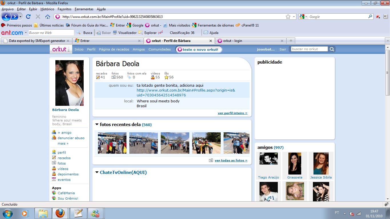 Pagina Inicial Do Orkut