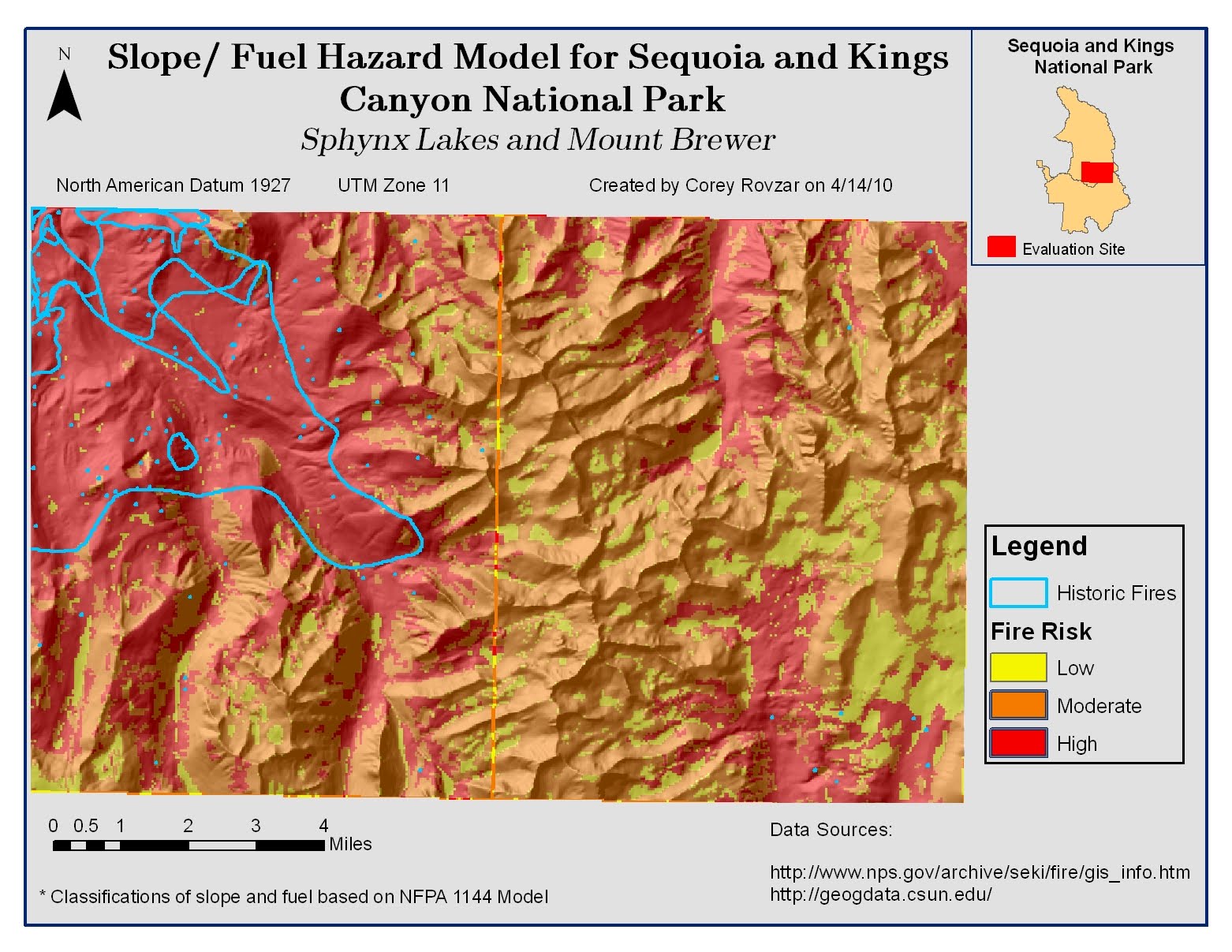 170-Advanced GIS: Lab 3- Slope/fuel hazard model