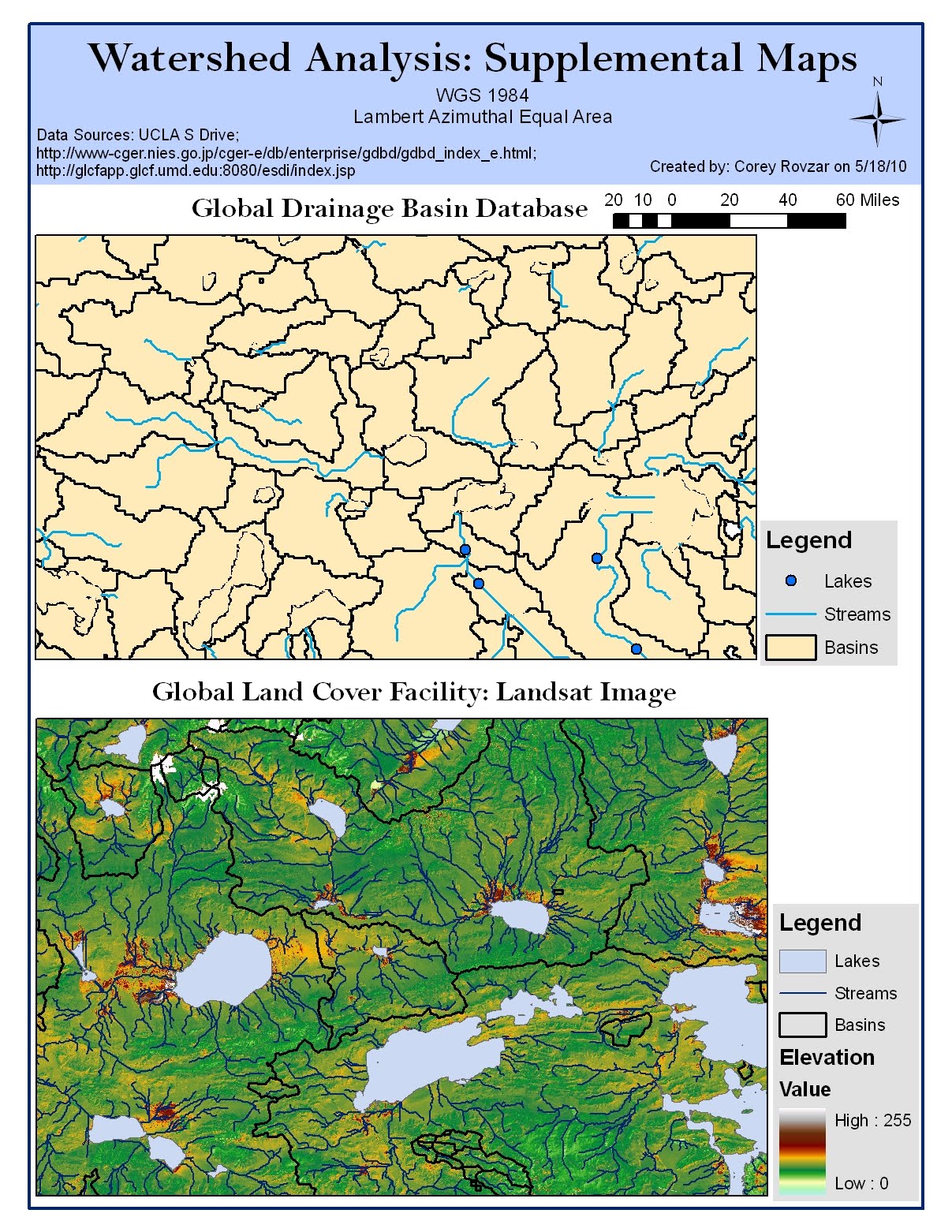170-Advanced GIS: Lab 7- Watershed Analysis
