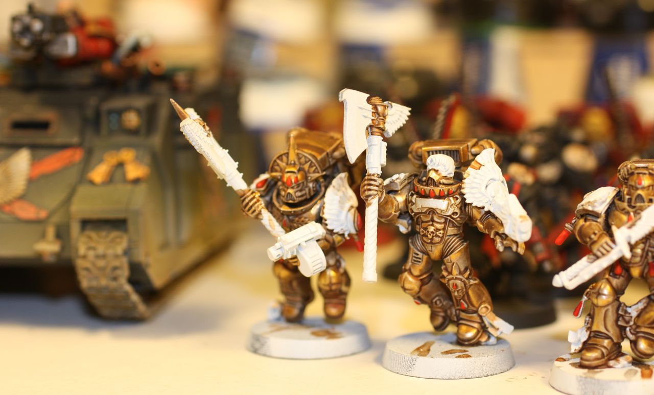 40k Hobby Blog: Sanguinary Guard: WIP Metallic