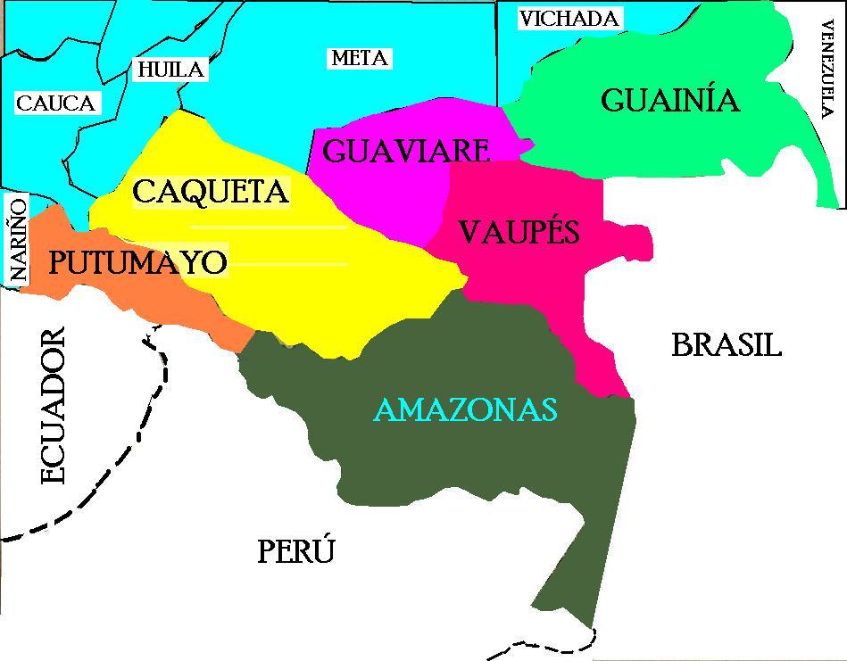 Regiones De Colombia: REGIÓN DE LA AMAZONIA