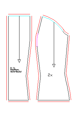 Tipare de croitorie: Tipar top simplu