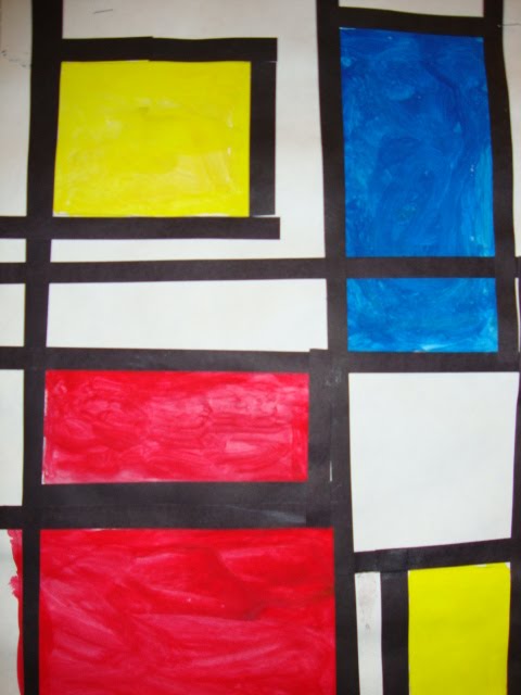 Thomas Elementary Art: 1st Grade Primary Mondrian