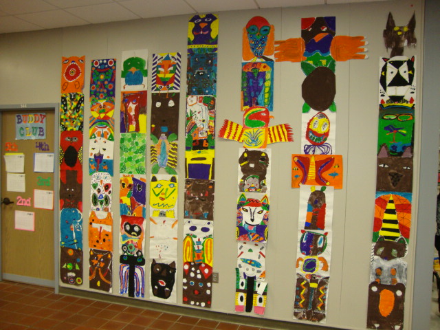 Thomas Elementary Art: 4th Grade Totem Poles