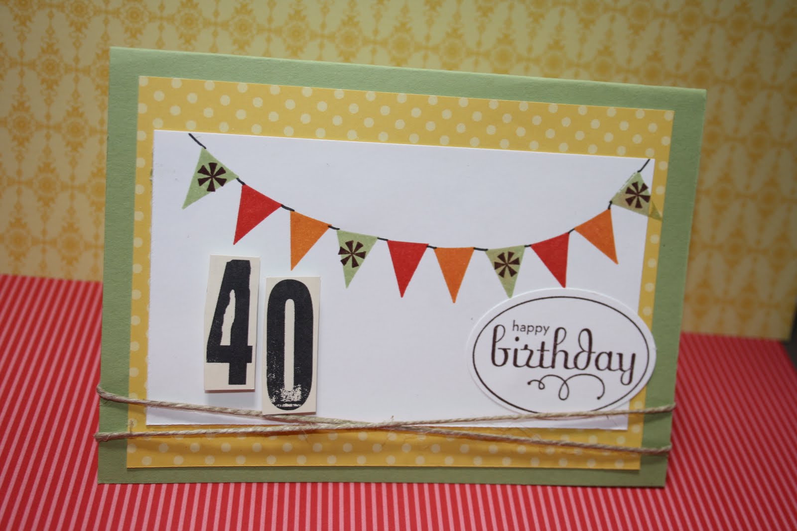 Donna O's creations: 40th Birthday card