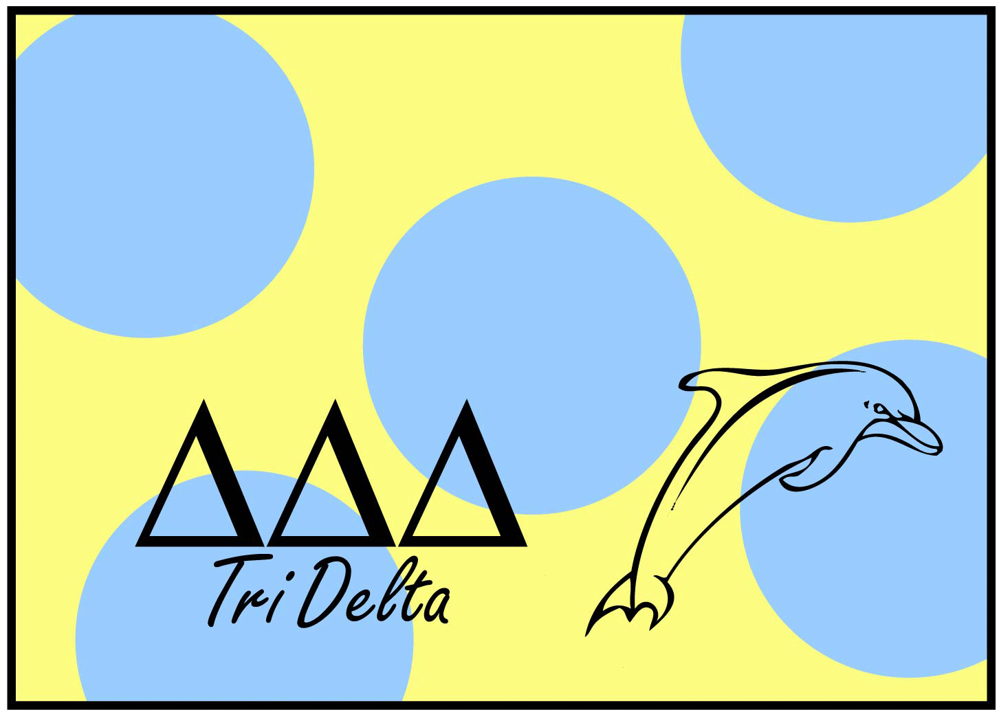 Sending it in Style!: Greek Items - Delta Delta Delta (Note Cards)