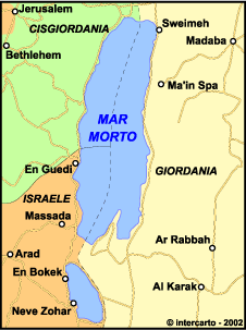 História e Geografia Bíblica: Mapas - Mar Morto