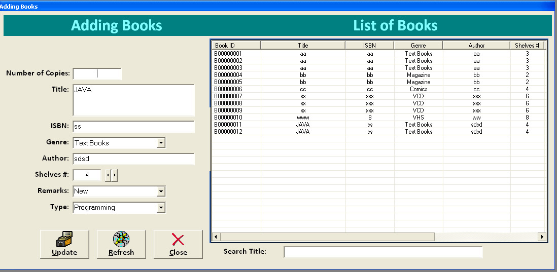 Library and Billing System ~ Codes-47