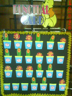 CIKGU EELA (IL) PRESCHOOLERS @ PCE: PUNCTUAL CARD