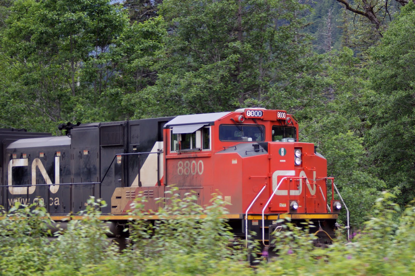 Prince Rupert Rail Images: CN distributed power on coal train