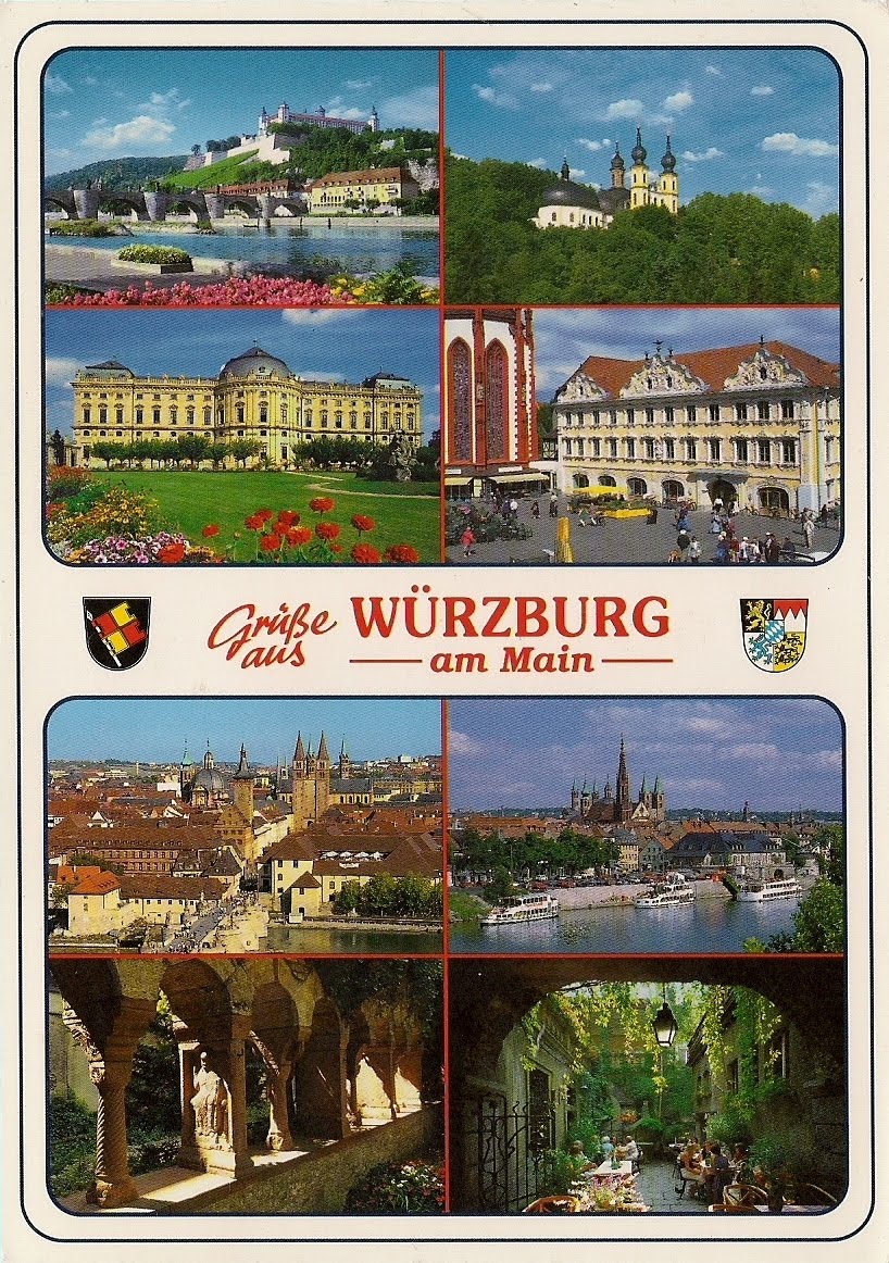 MY UNESCO WHS POSTCARDS COLLECTION: GERMANY - Würzburg Residence with ...