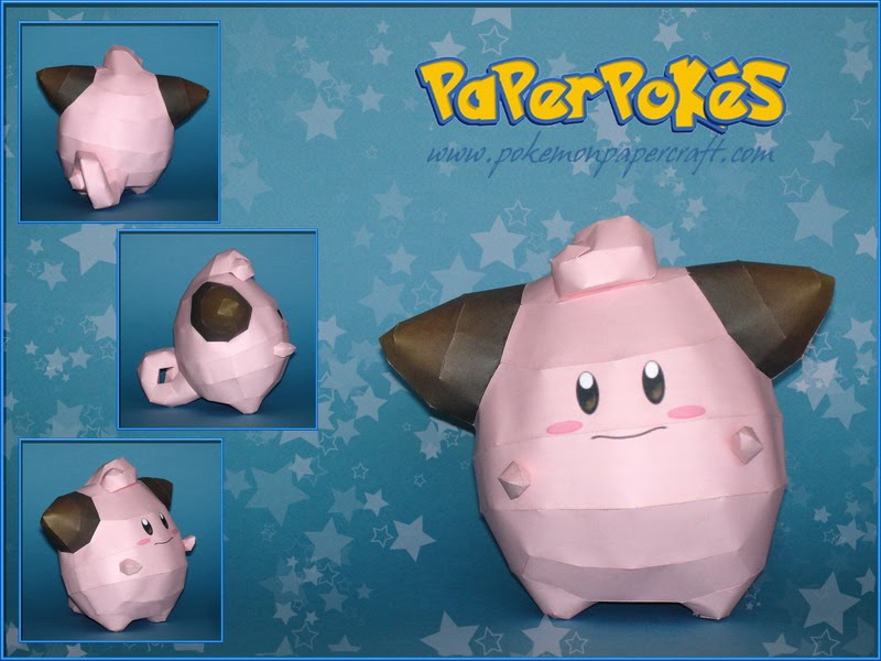 PaperPokés - Pokémon Papercraft: CLEFFA