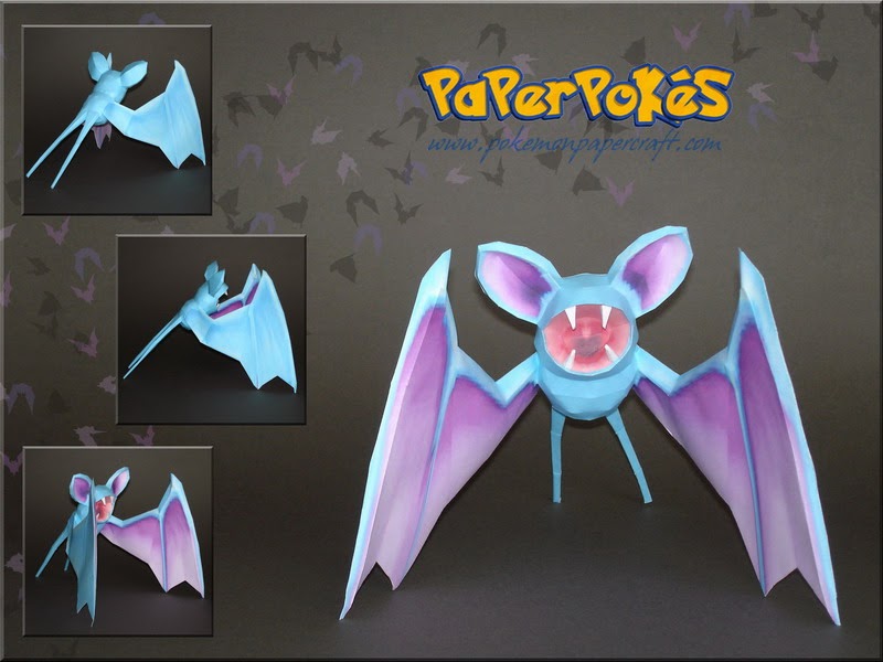 PaperPokés - Pokémon Papercraft: ZUBAT