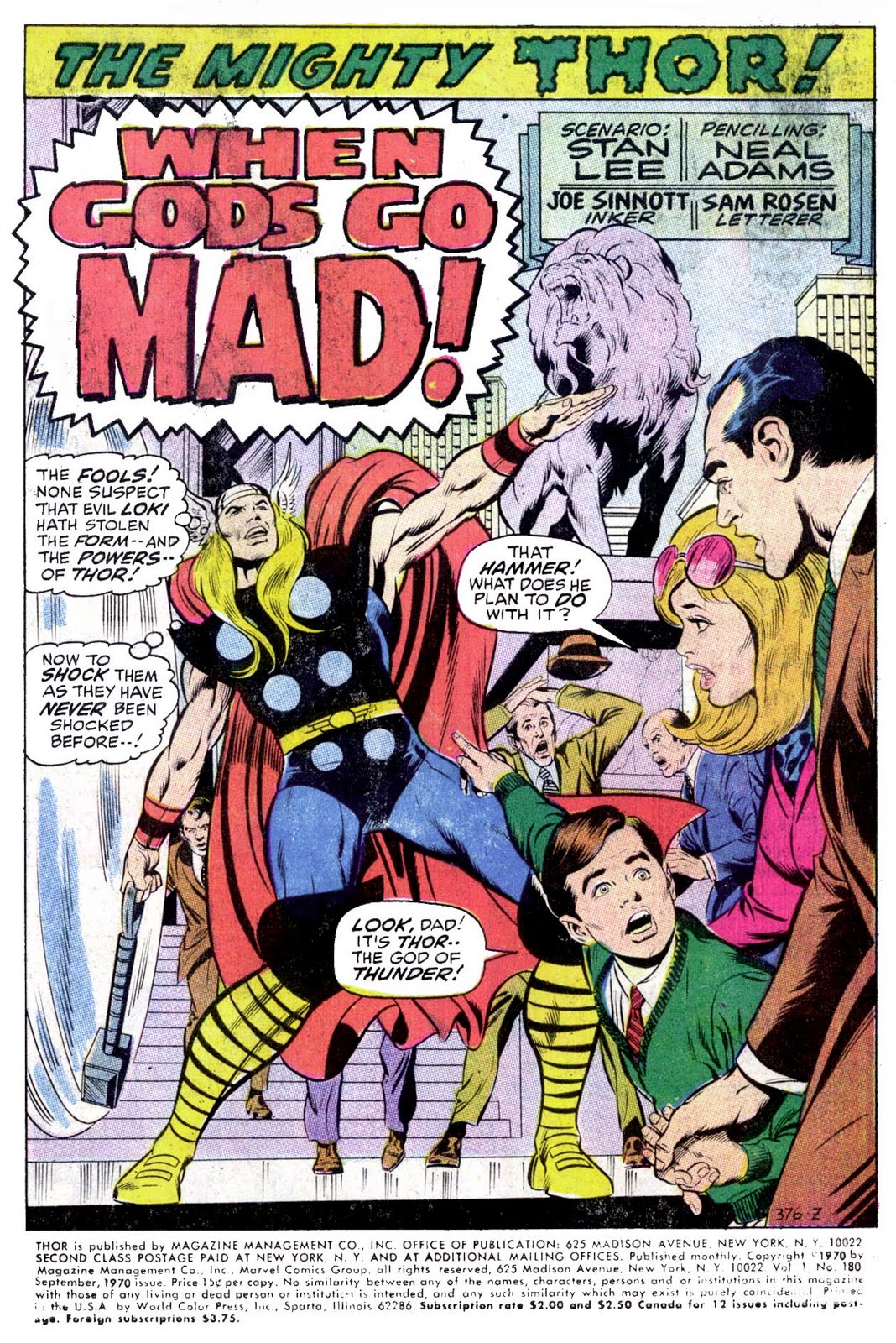 Pellucidar Offerings 3: When Gods Go Mad Thor Tale By Neal Adams
