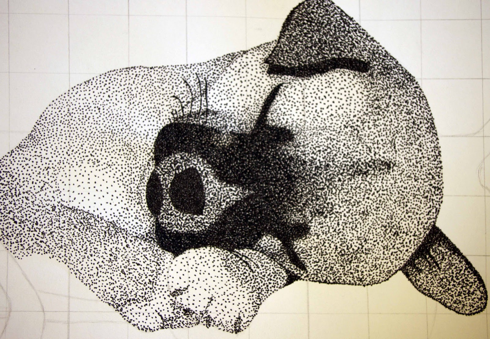 art @ the heart: Grade 9-10 Stipple Animals