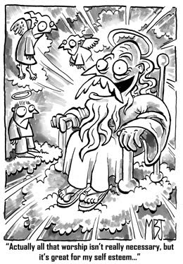 MBJ Cartoonist: God Cartoon