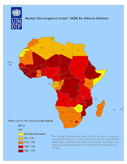 Yohanans Map Blog: HDI for Africa (Lab 3)