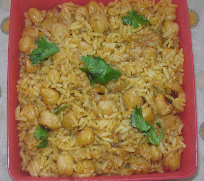 Vidhas Kitchen: CHANNA RICE / CHICK PEA RICE