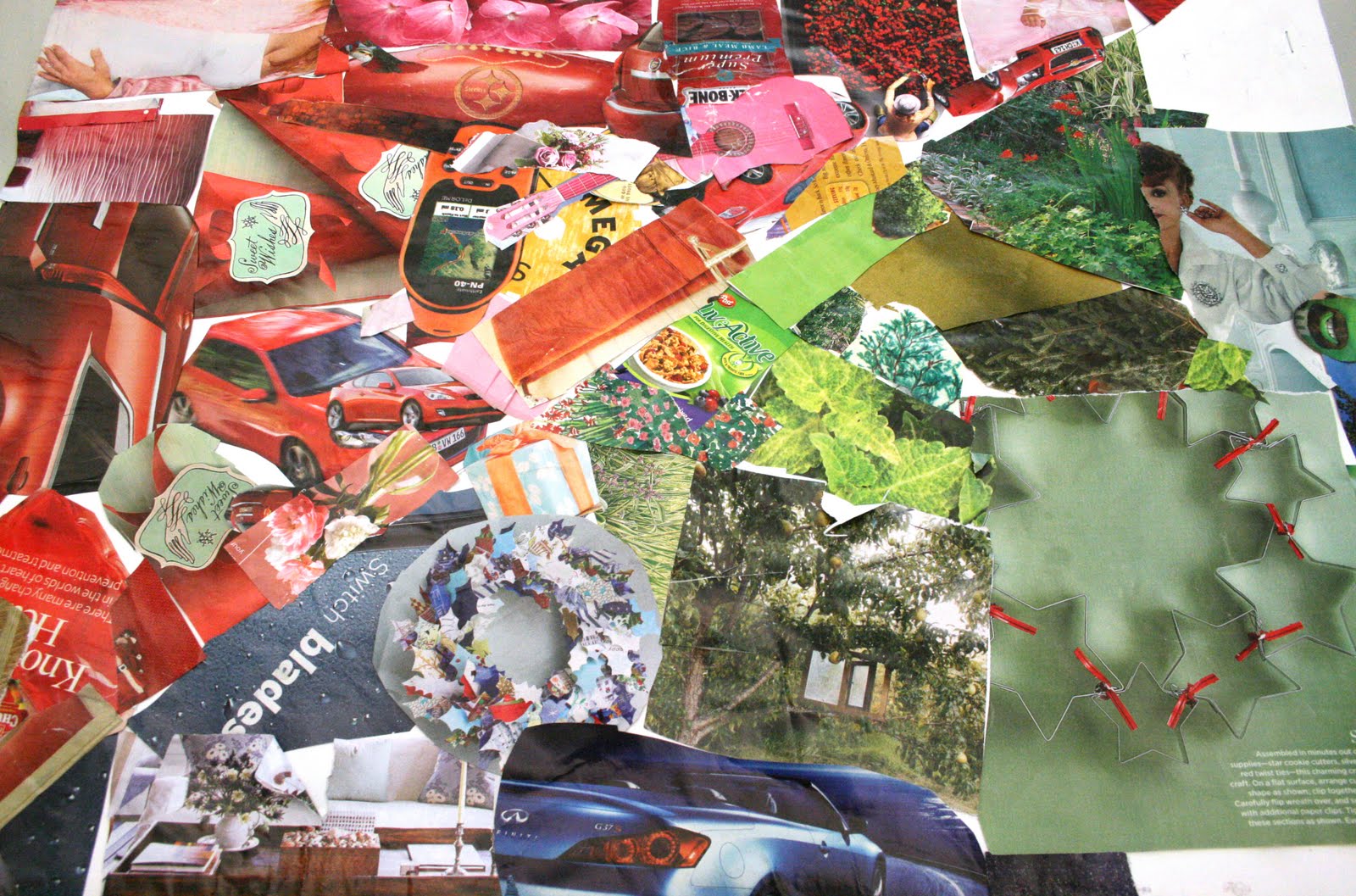 Monument Valley Regional Middle School Art Class: Warm & Cool Collage