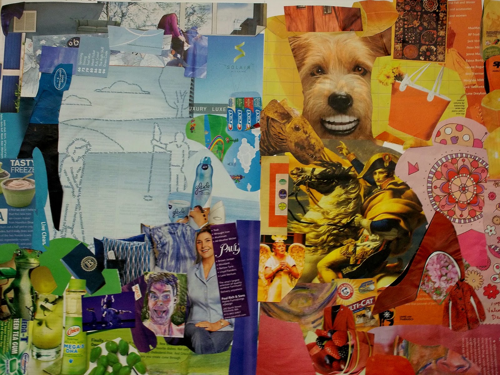 Monument Valley Regional Middle School Art Class: Warm & Cool Collages ...