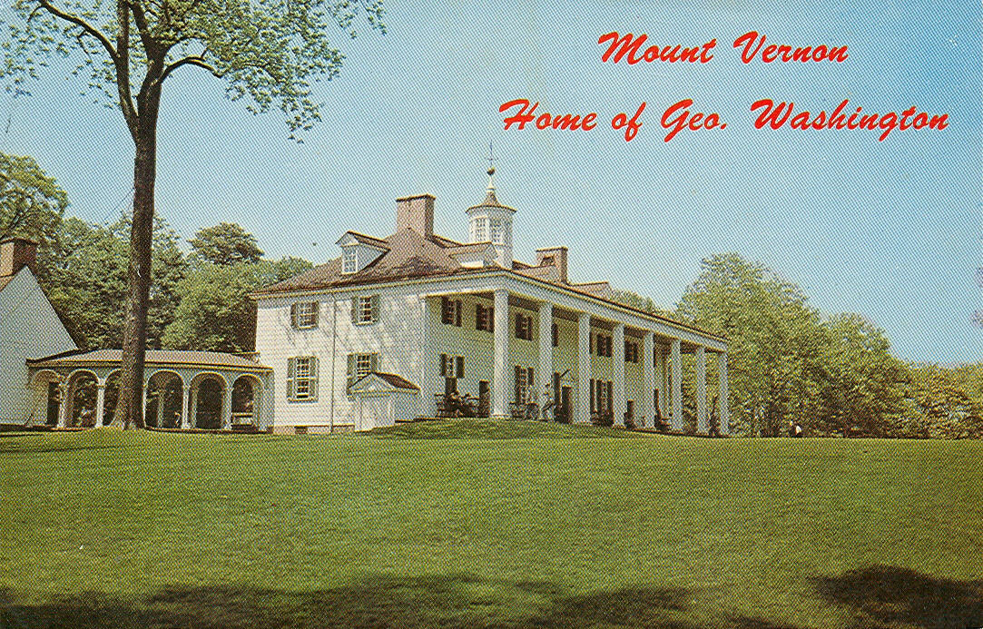 Vintage Travel Postcards: Mount Vernon, Virginia