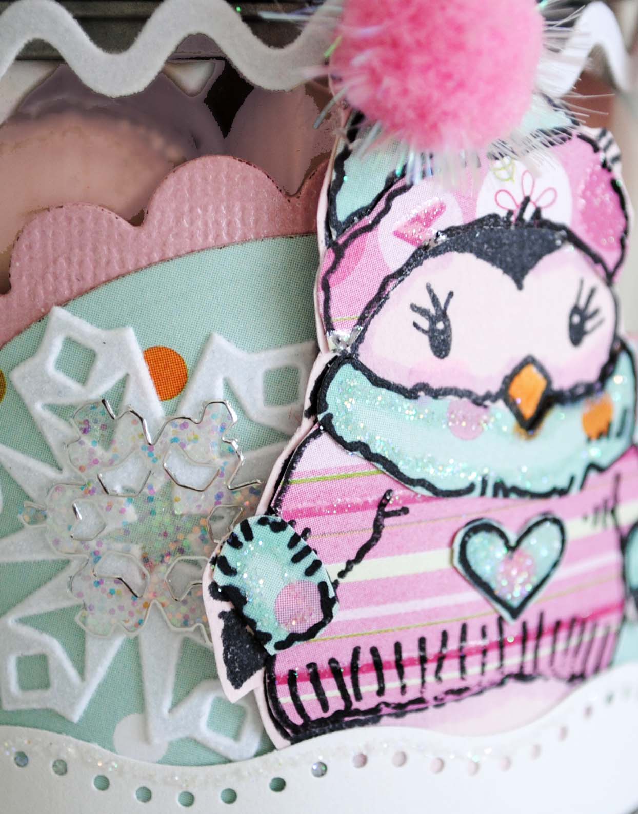 The Pampered Stamper: STMC27-All I Want for Christmas is Pink Penguin Poop!