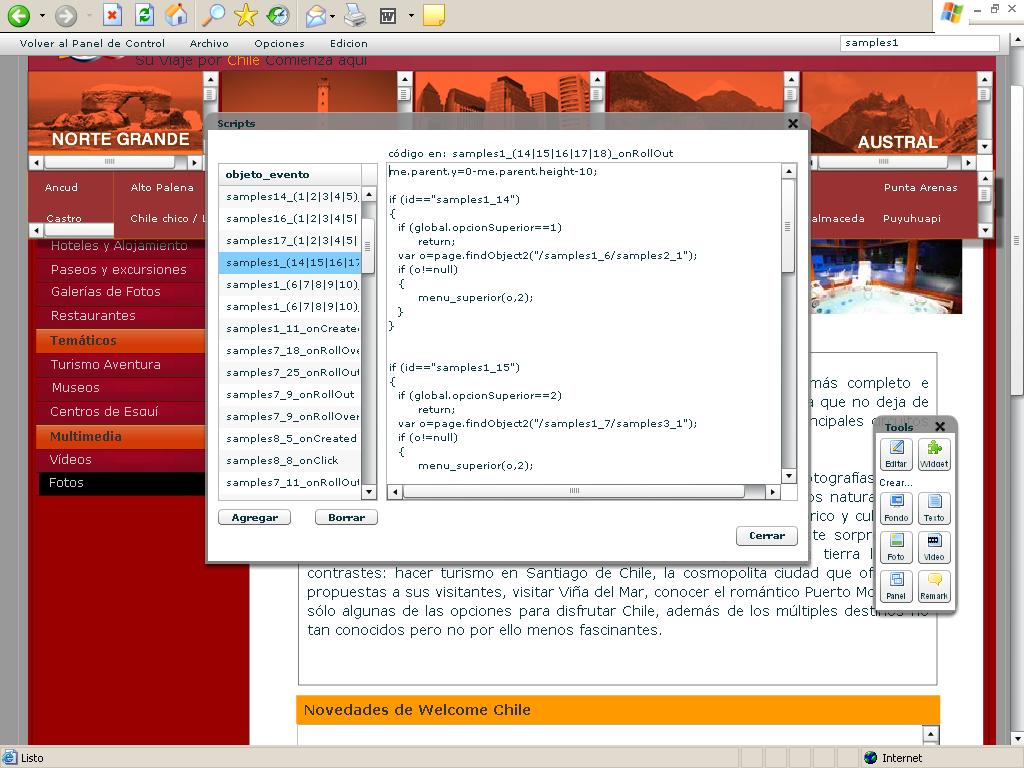 Using an event script with differents components | Hummingbird CMS