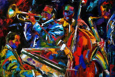Debra Hurd Original Paintings AND Jazz Art: Jazz Painting Abstract ...