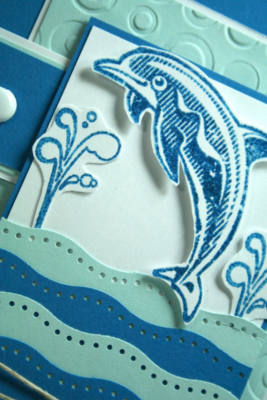 airbornewife's stamping spot: ~*DOLPHIN*~ card that I put together ...