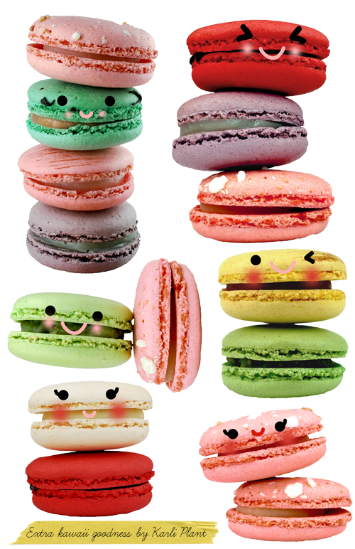 Retro Plants: Kawaii French Macarons. . . oh la la!