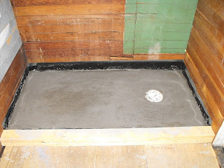 Aycock-Morgan House: Shower mud bed