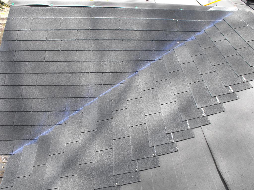 Aycock-Morgan House: Shingling the front porch roof