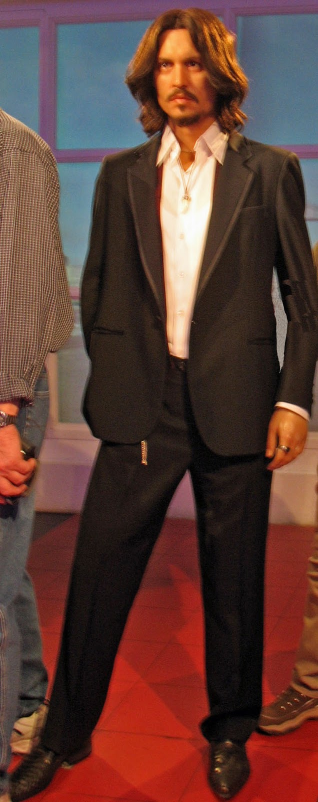 Stock Pictures: Wax figures of Johnny Depp and Leornado DiCaprio at ...