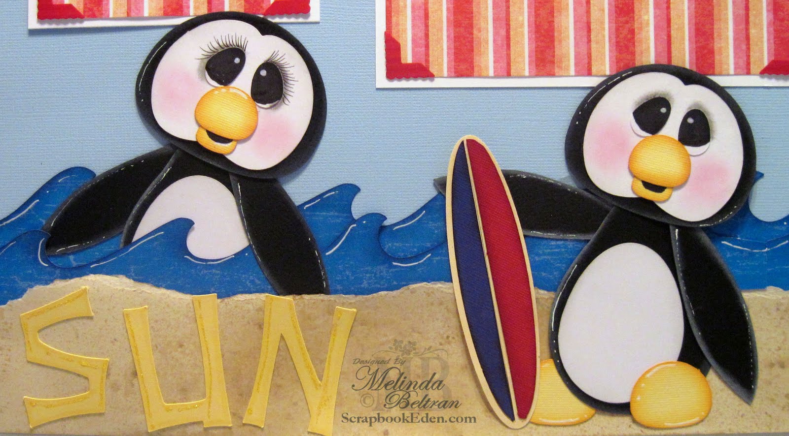 My Paper Crafting.com: Penguin Cricut Two Page Layout