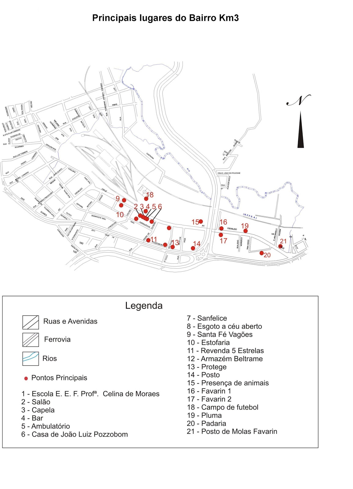 A Geografia do bairro Km3,Santa Maria,RS, Brasil: Um mapa de acordo com ...