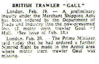 The trawler Gaul: 35 years