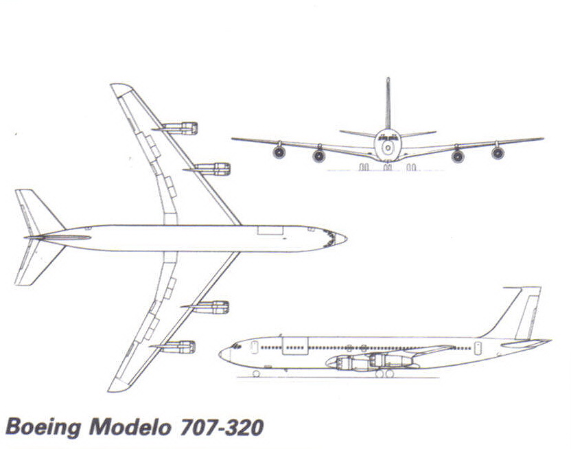 Aerolineas en Argentina - Aviacion Comercial: Boeing 707 cisterna ...