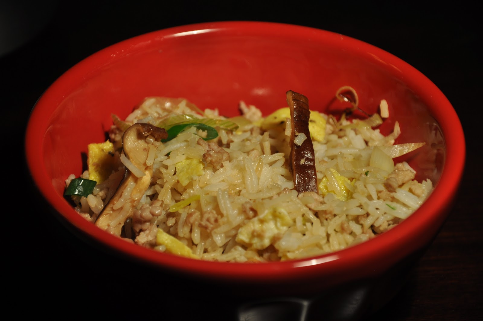 Slice of Rice: Stir-Fried Rice with Pork and Shiitake Mushrooms (Rou Si ...