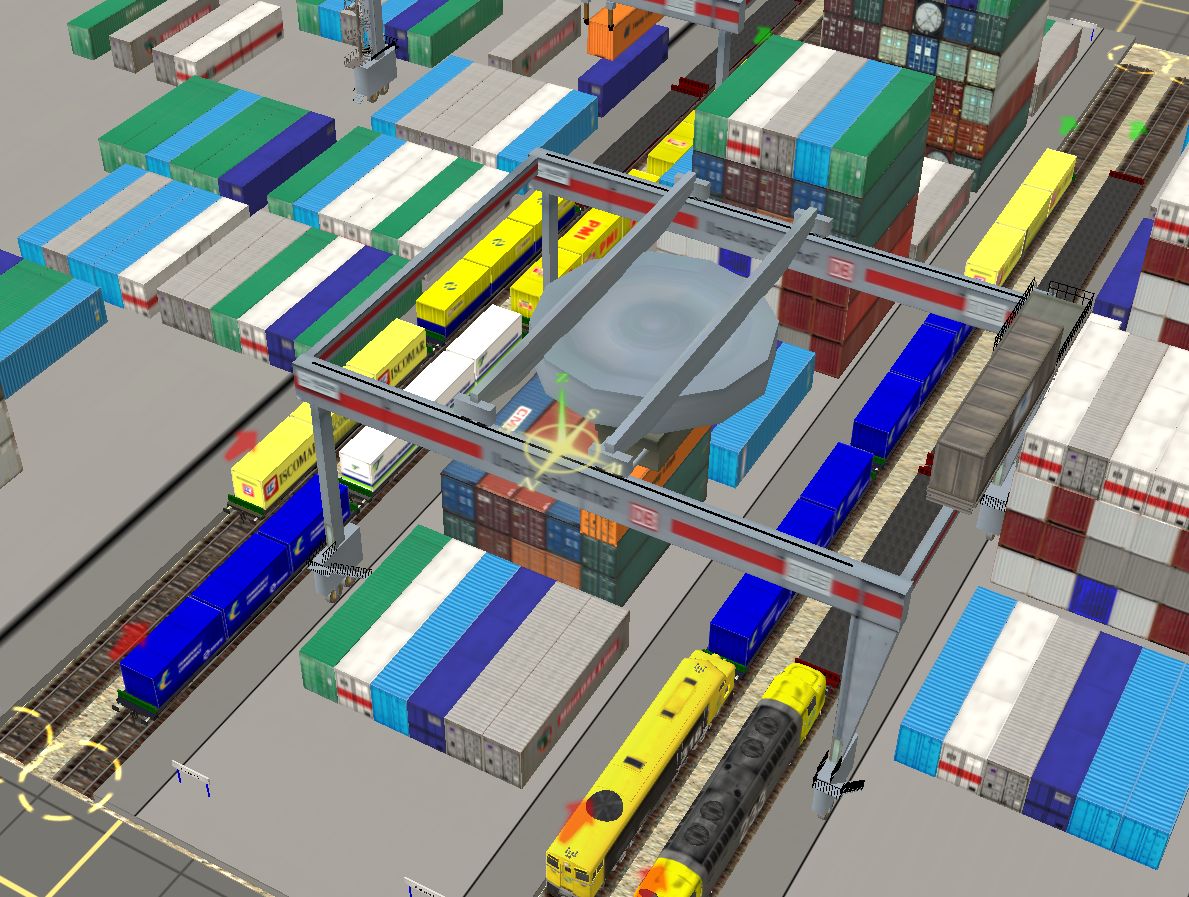 Trainz: Port station for containers - Quay - Cranes