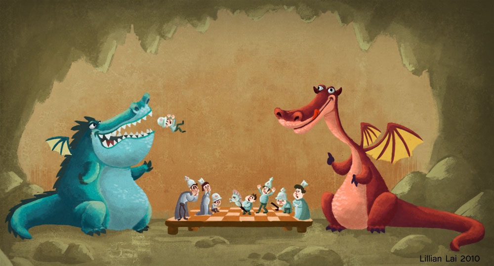 Lillian Lai's Sketchblog: Dragon Chess