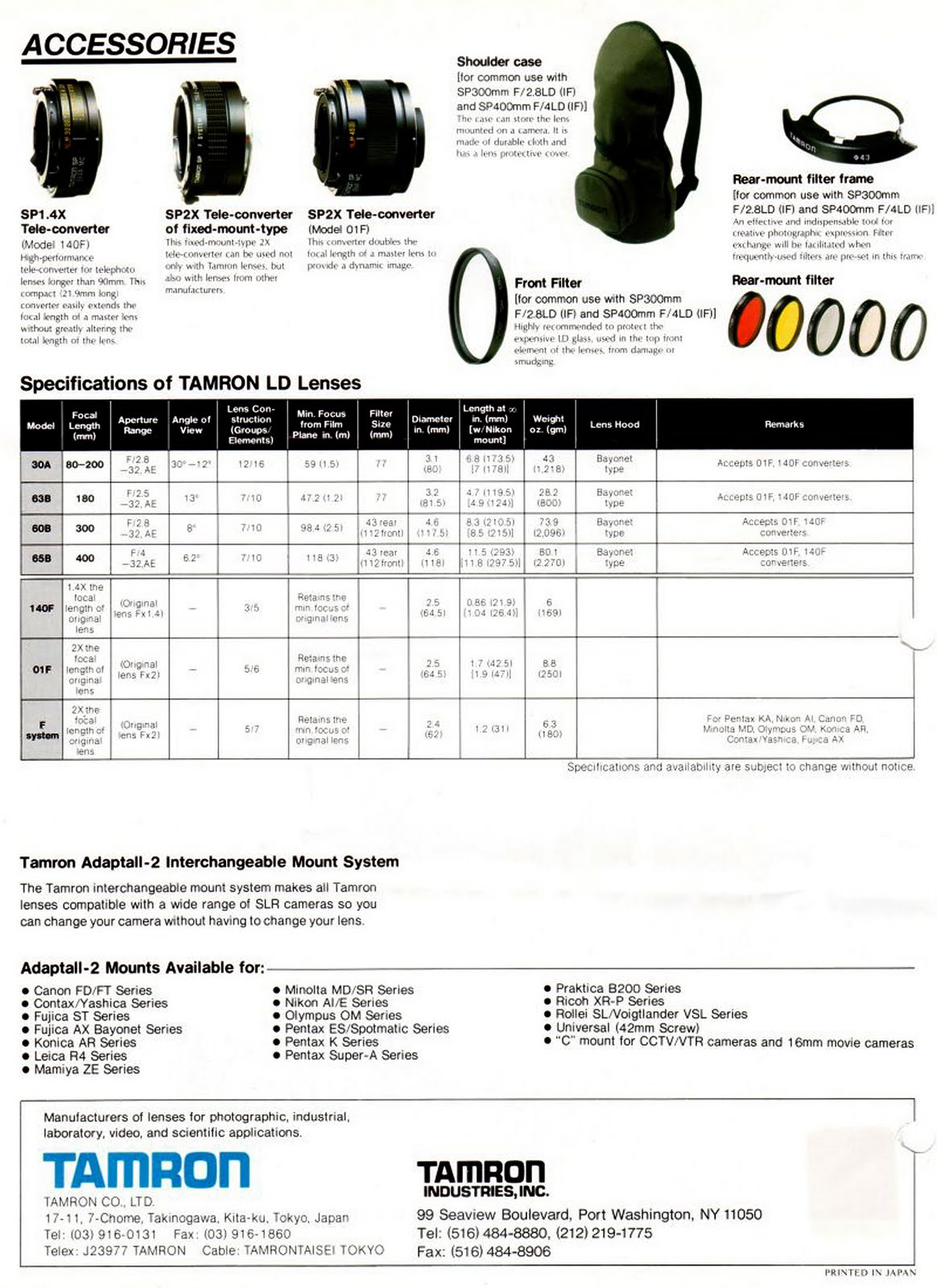 Making Not Taking: Tamron SP 400mm f/4 LD-IF 65B - It Has Arrived