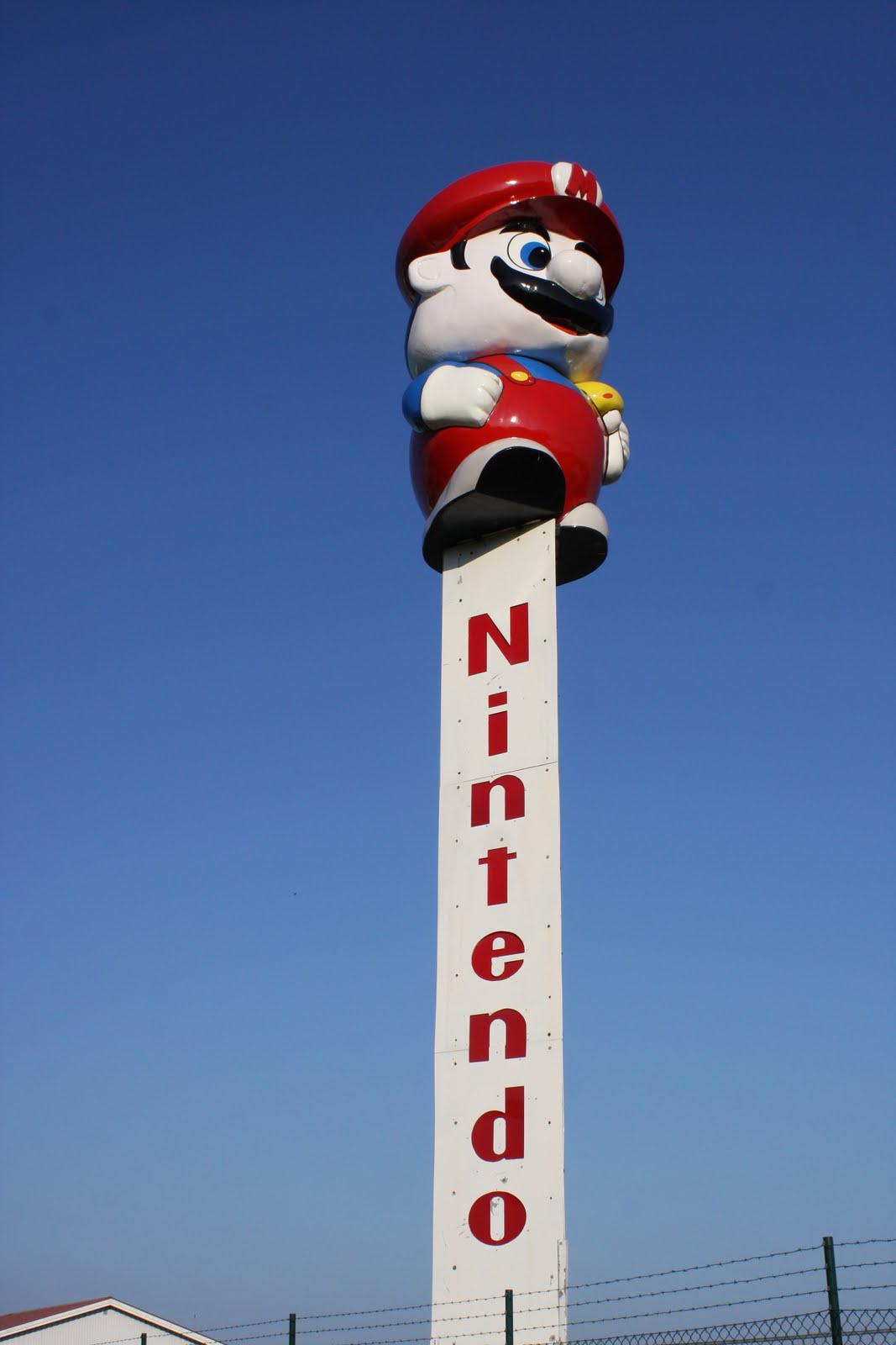 The Swedish branch of Nintendo have a giant Mario outside of their ...