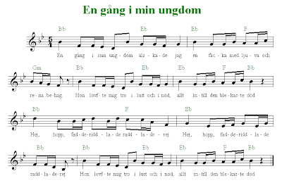 En titt i sjökistan: Noter, Smedsvisan