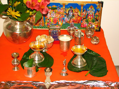 indian kitchen: DEEPAM,TULASI,STARS POOJA ON DEEPAVALI EVENING